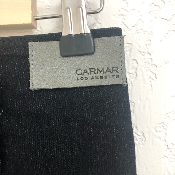 Carmar | Skirts | Lf Carmar Black Zip Front Denim Skirt 25 | Poshmark